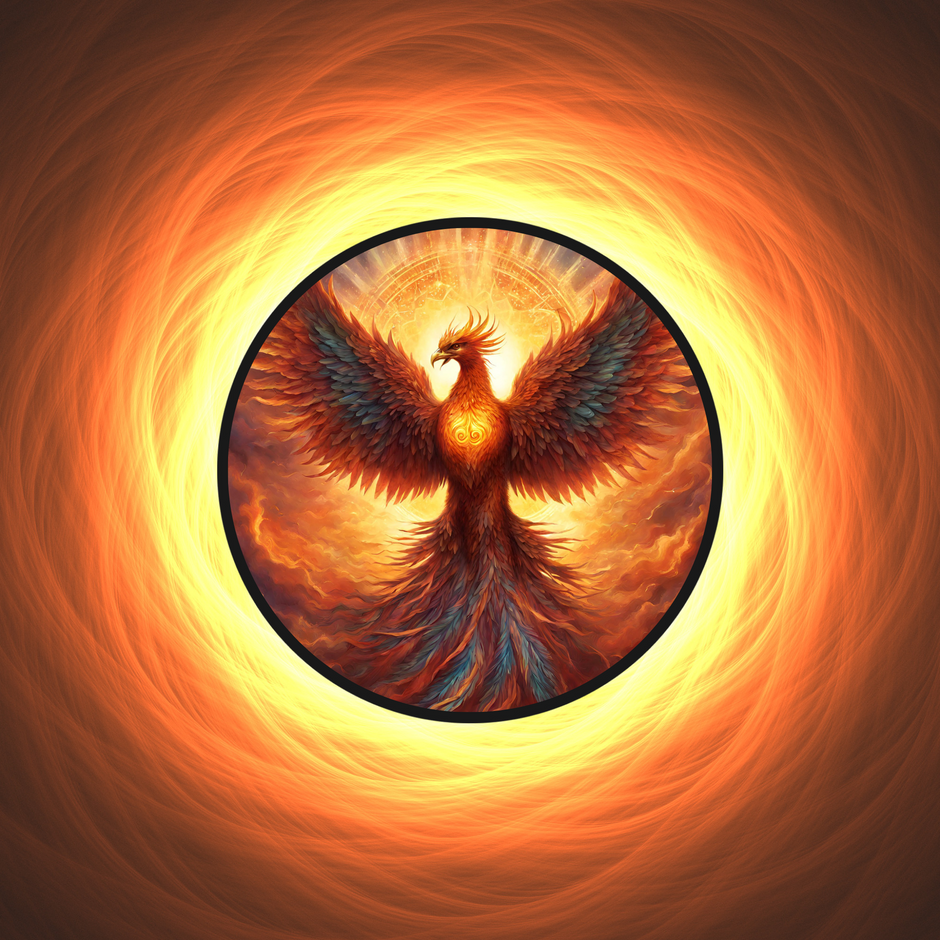 The Divine Phoenix Rising Tarot